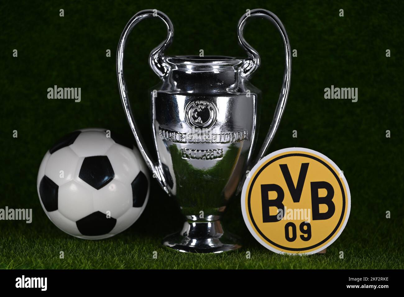 November 16, 2022, Istanbul, Turkey. The emblem of the football club ...