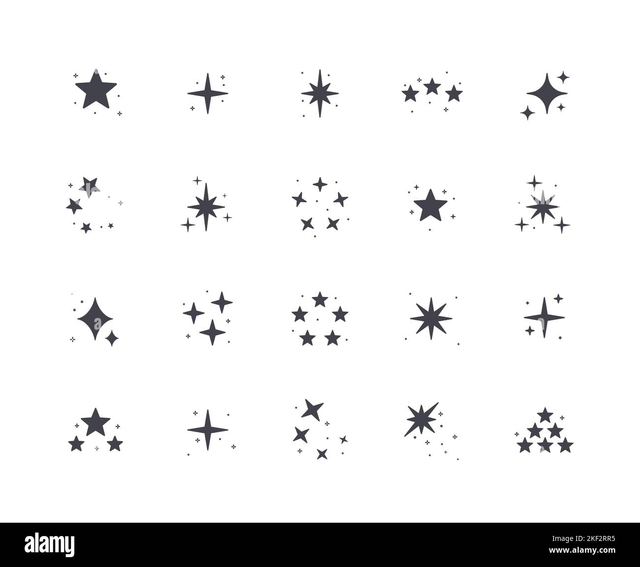 Flash sparkle icons set Stock Vector Image & Art - Alamy