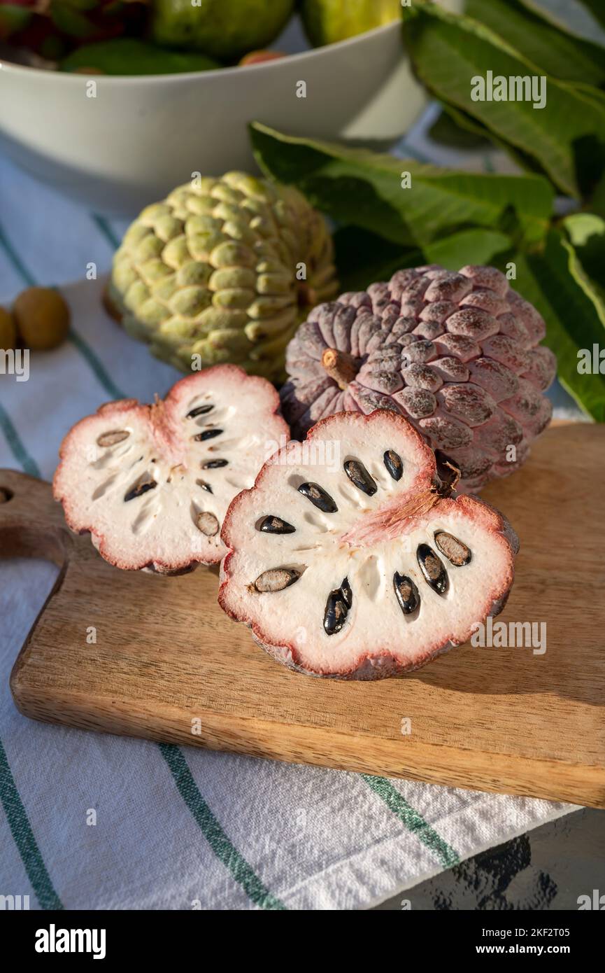 Red sitaphal hi-res stock photography and images - Alamy