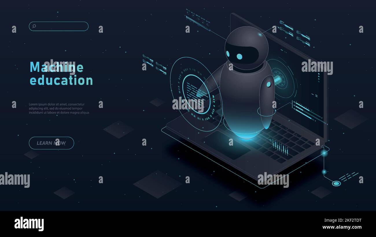 Machine education concept Stock Vector Image & Art - Alamy