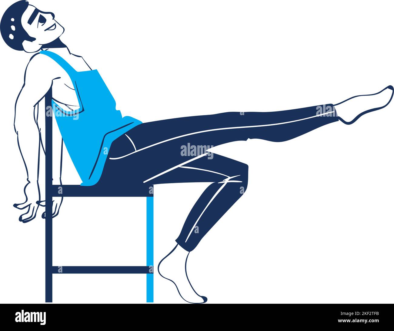 young man sitting and chilling Stock Vector Image & Art - Alamy