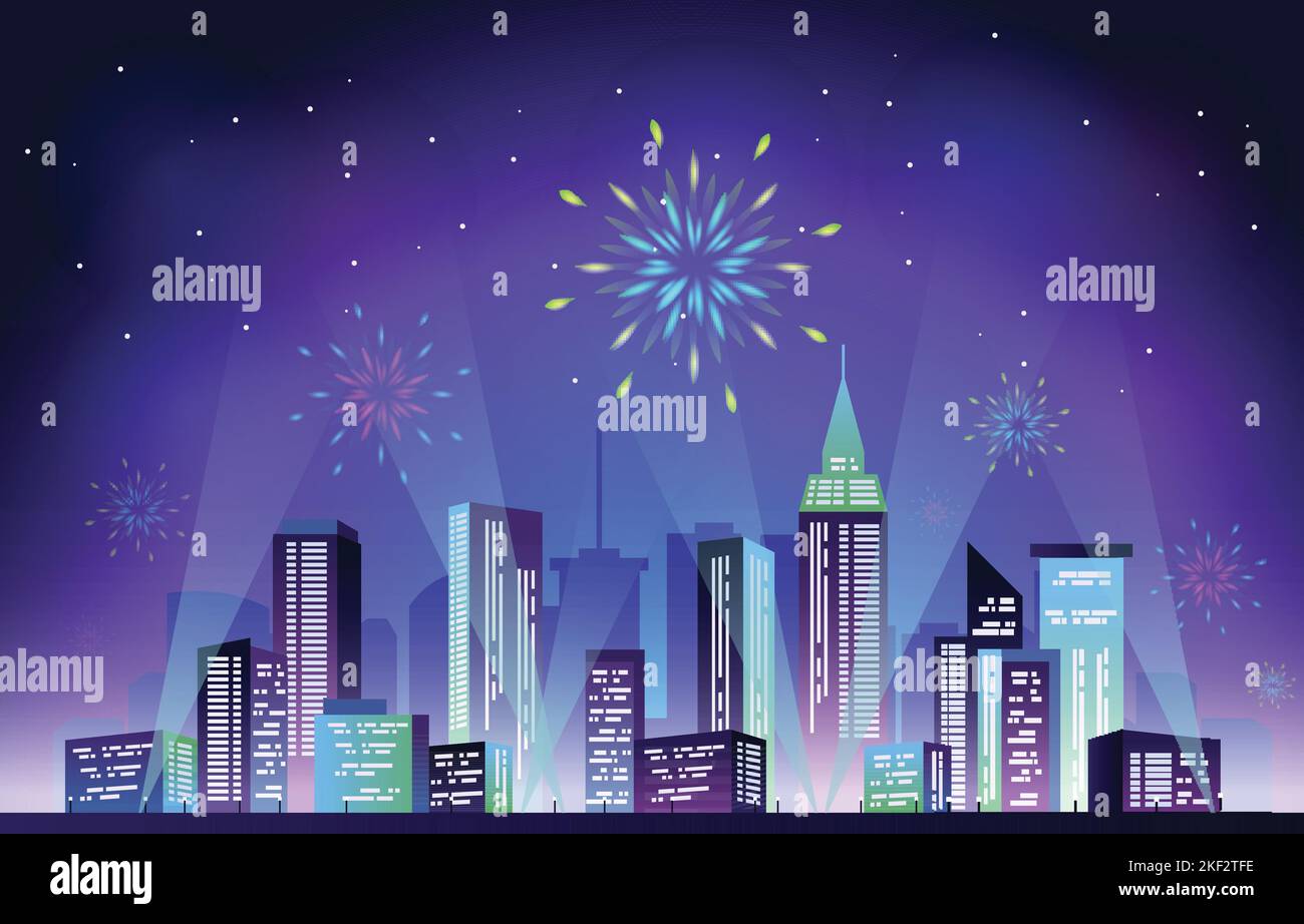 Wallpaper fireworks Stock Vector Images - Alamy