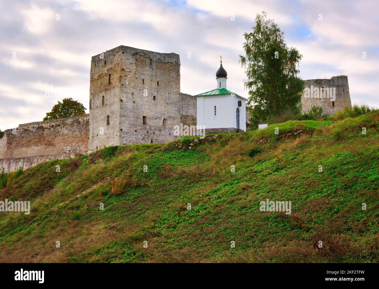 The old stone Izborskaya Church. Chapel of the Korsun Icon of the ...