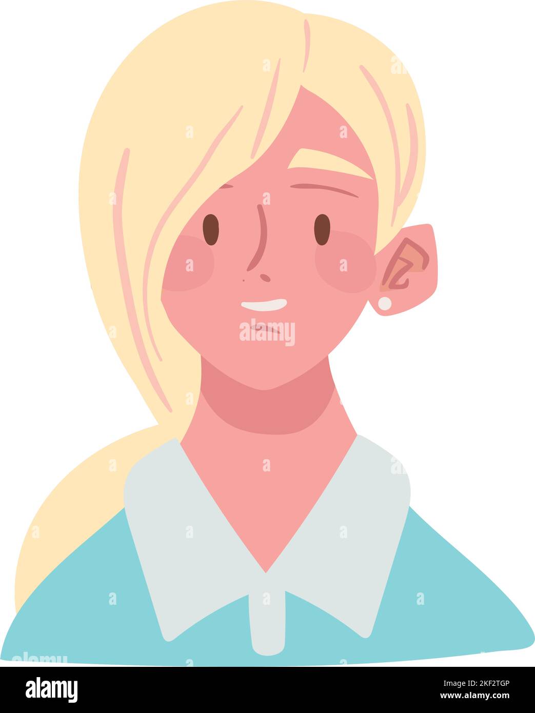 blonde woman avatar Stock Vector Image & Art - Alamy