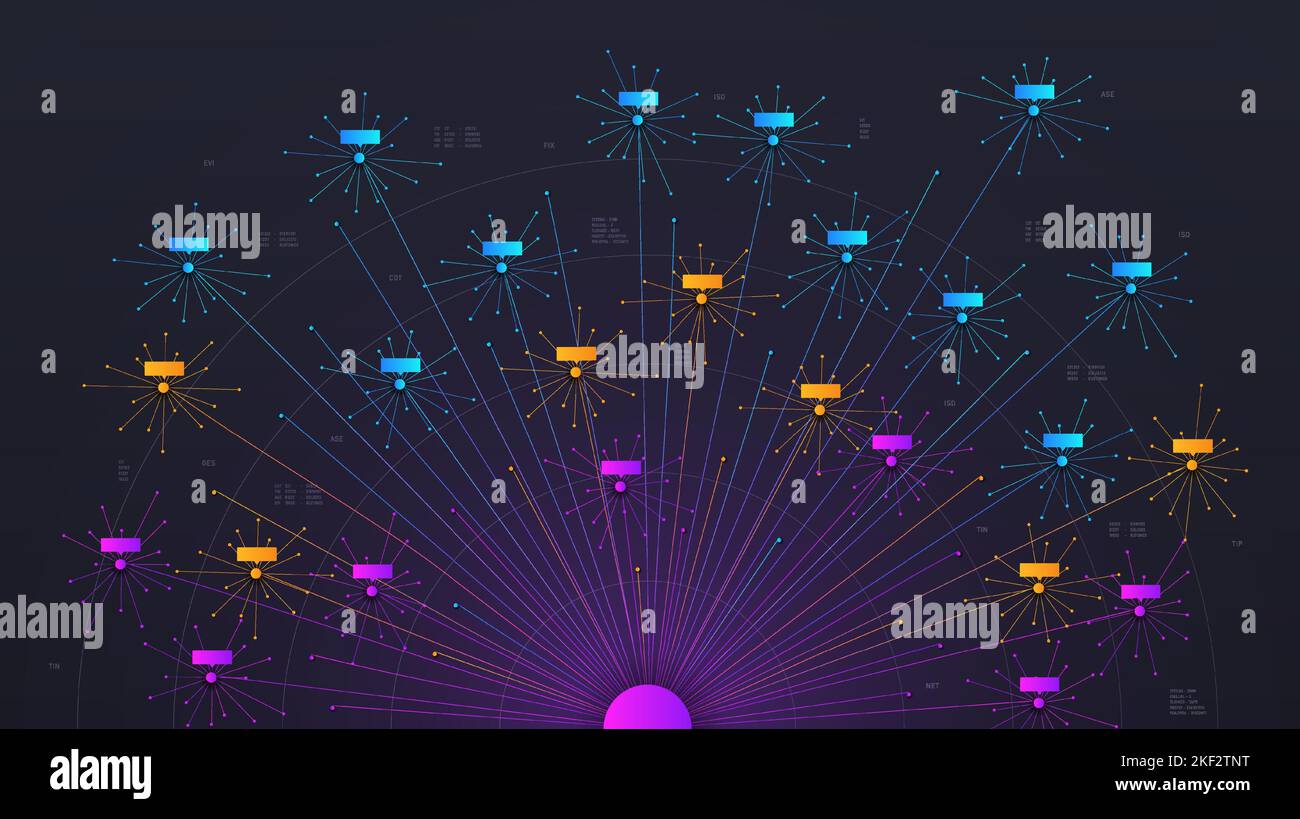 Colorful network concept Stock Vector Image & Art - Alamy