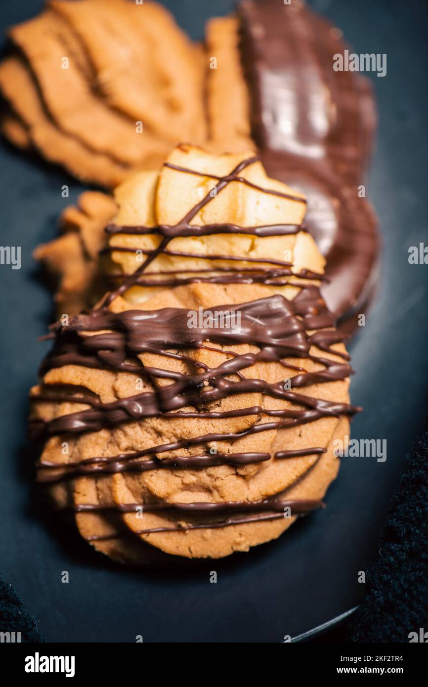 Viennese whirls are a British biscuit consisting of soft shortbread ...