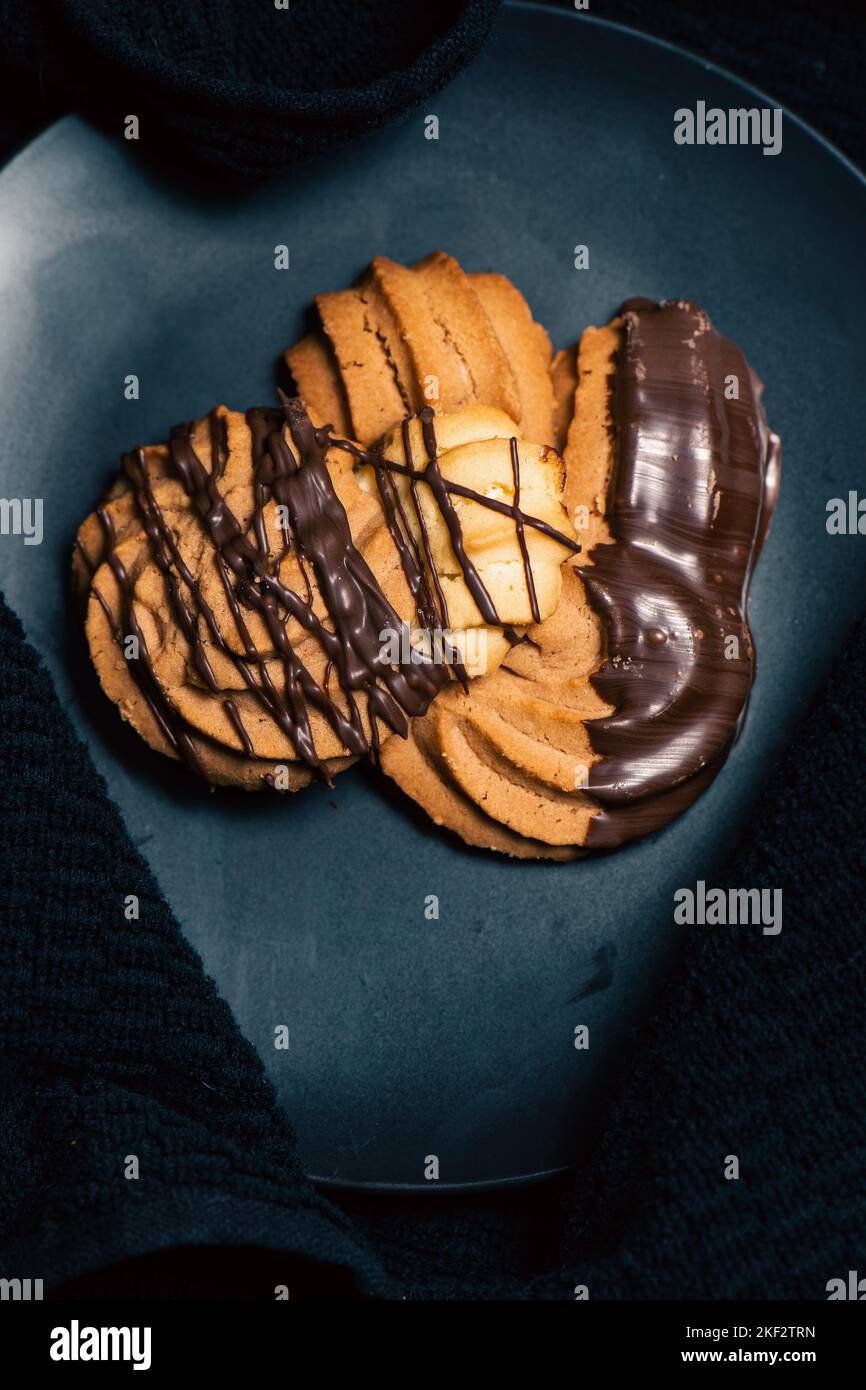 Viennese whirls are a British biscuit consisting of soft shortbread ...