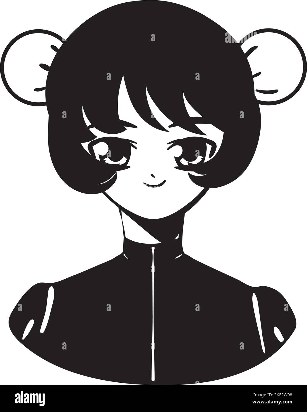 Cute Anime Girl Stock Vector Image And Art Alamy