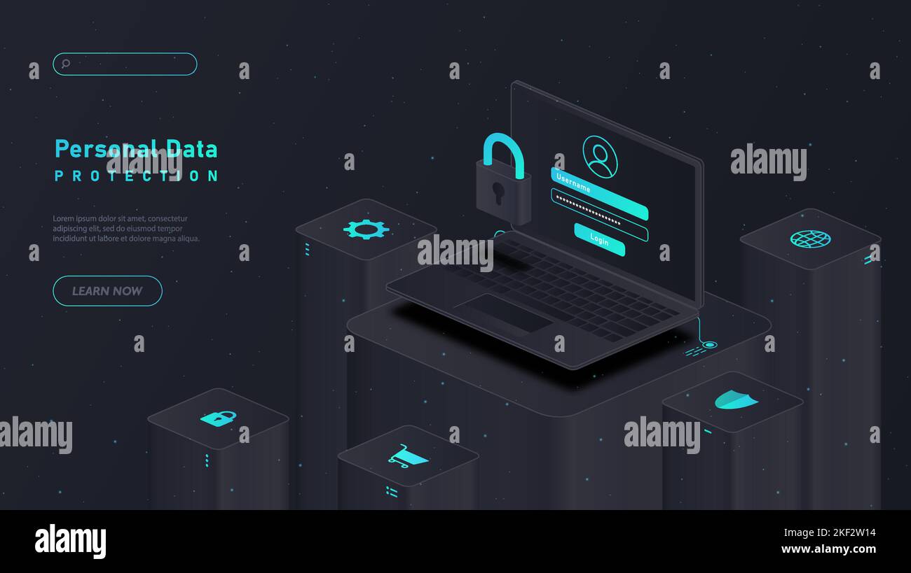 Personal data protection Stock Vector Image & Art - Alamy