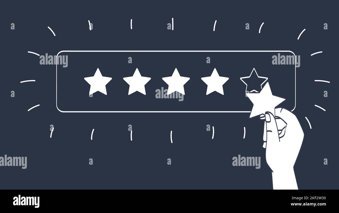 Rating stars outline Stock Vector Image & Art - Alamy
