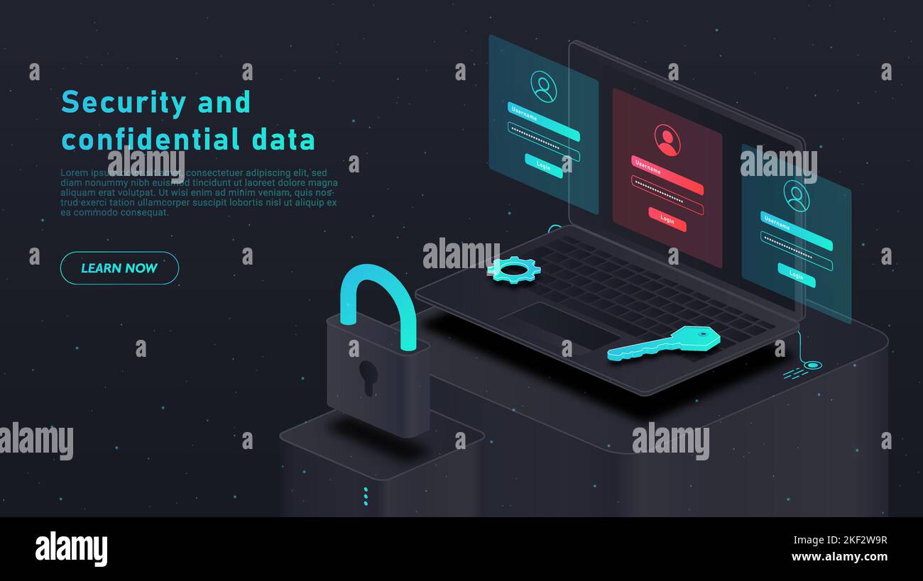 Security And Confidential Data Stock Vector Image And Art Alamy