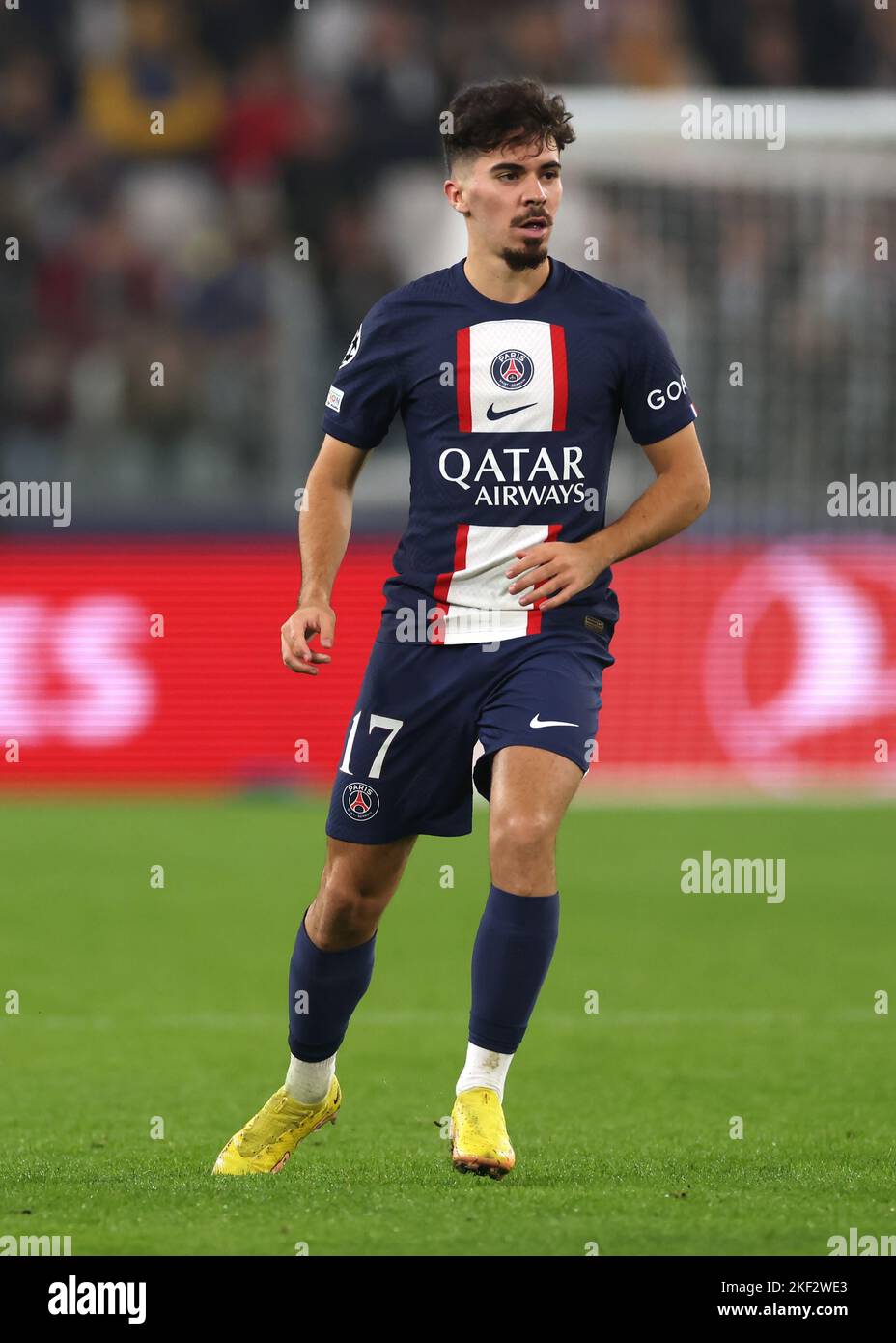 Turin, Italy, 2nd November 2022. Vitinho of PSG during the UEFA ...