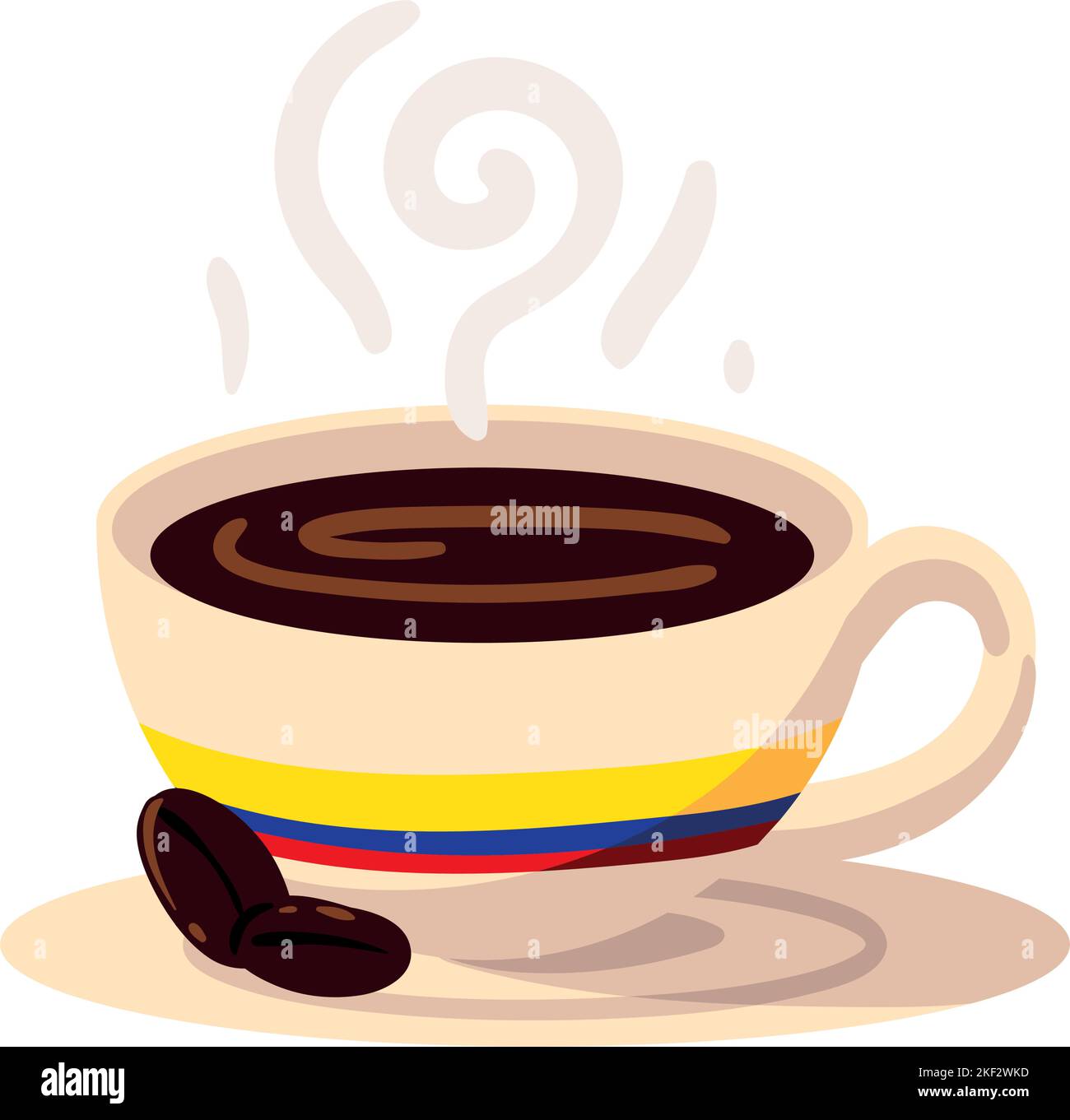 Colombian coffee icon Stock Vector Images - Alamy