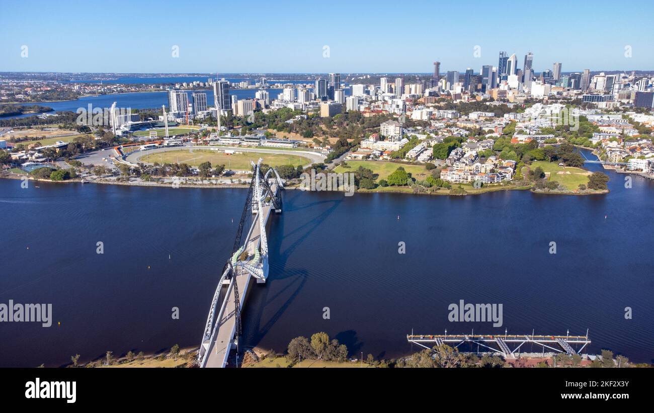 Perth city from above aerial hi-res stock photography and images - Alamy