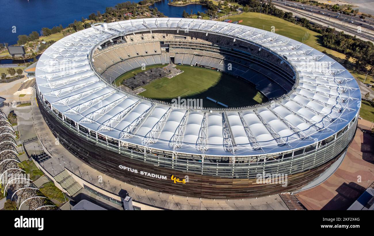Optus stadium cricket hi-res stock photography and images - Alamy