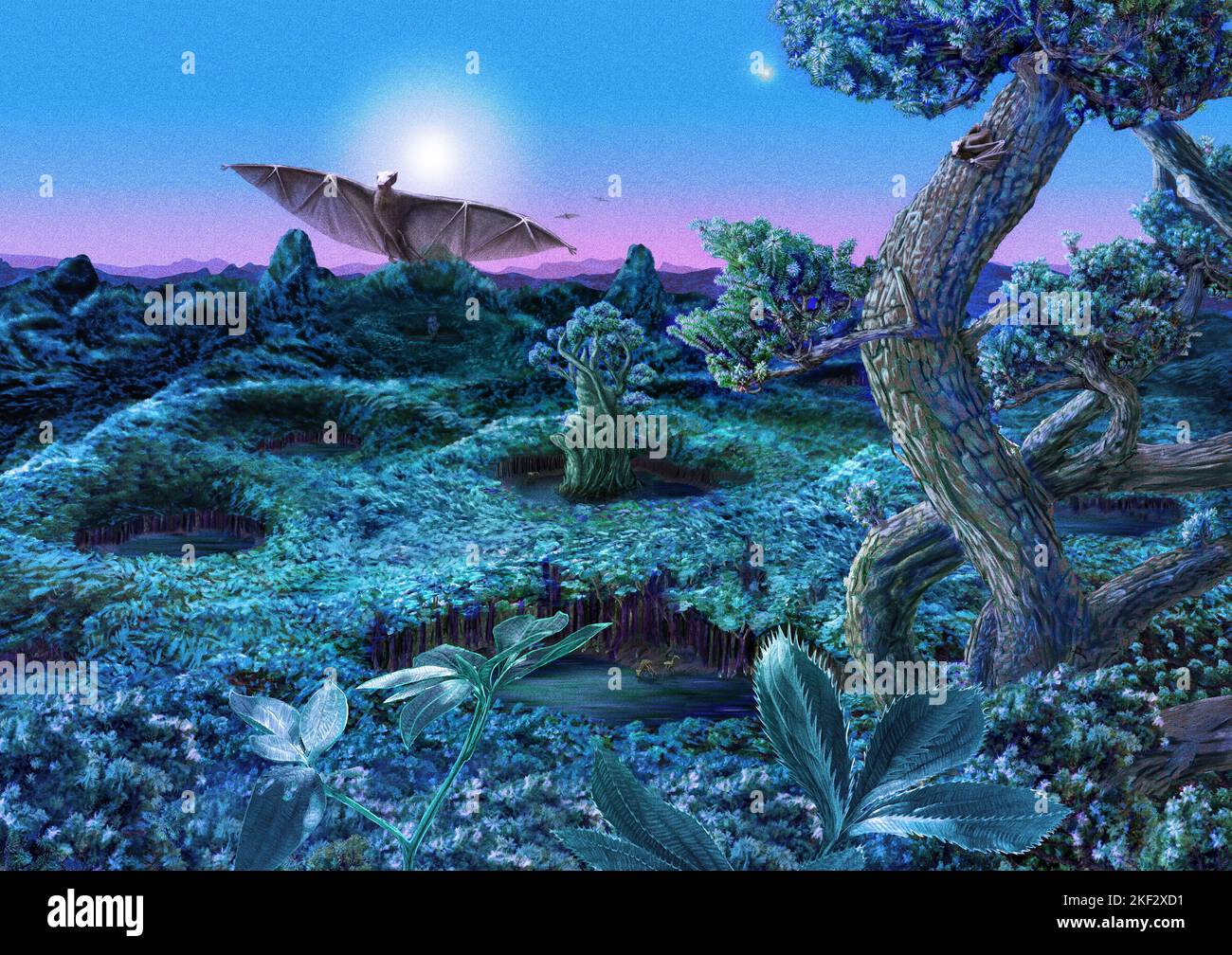 Alien lifeforms, conceptual illustration Stock Photo - Alamy