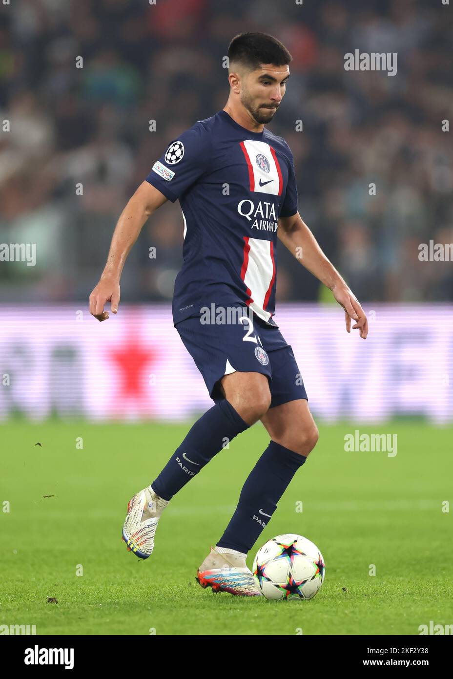 Turin, Italy, 2nd November 2022. Carlos Soler of PSG during the UEFA ...