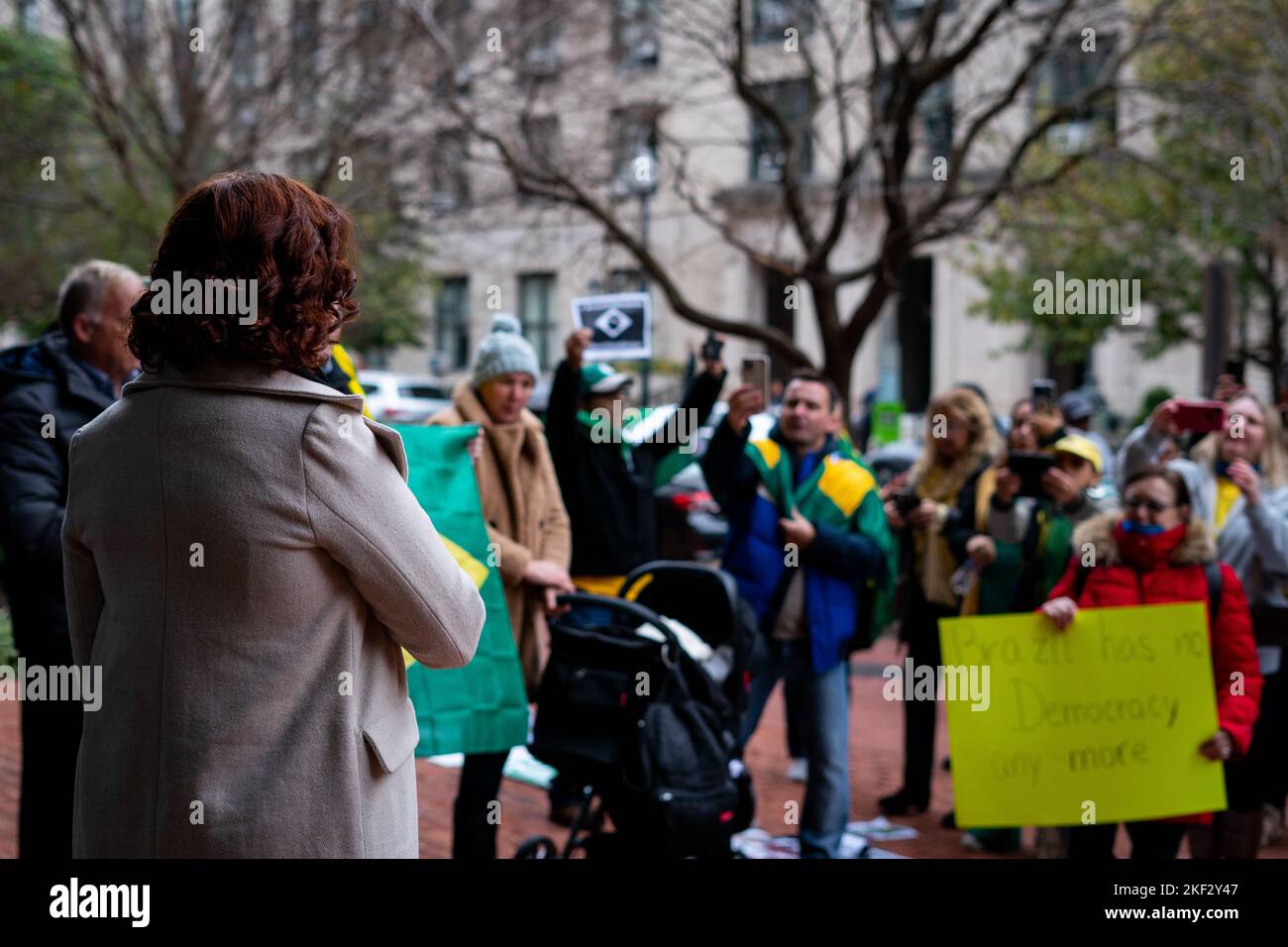 Washington, United States. 15th Nov, 2022. A member of the Brazilian ...