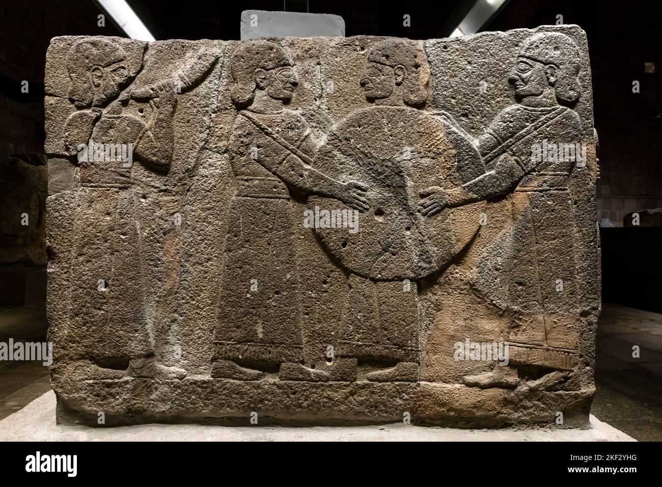 Procession of music band, Basalt, Orthostat of Karkamis, 900-700 BC ...