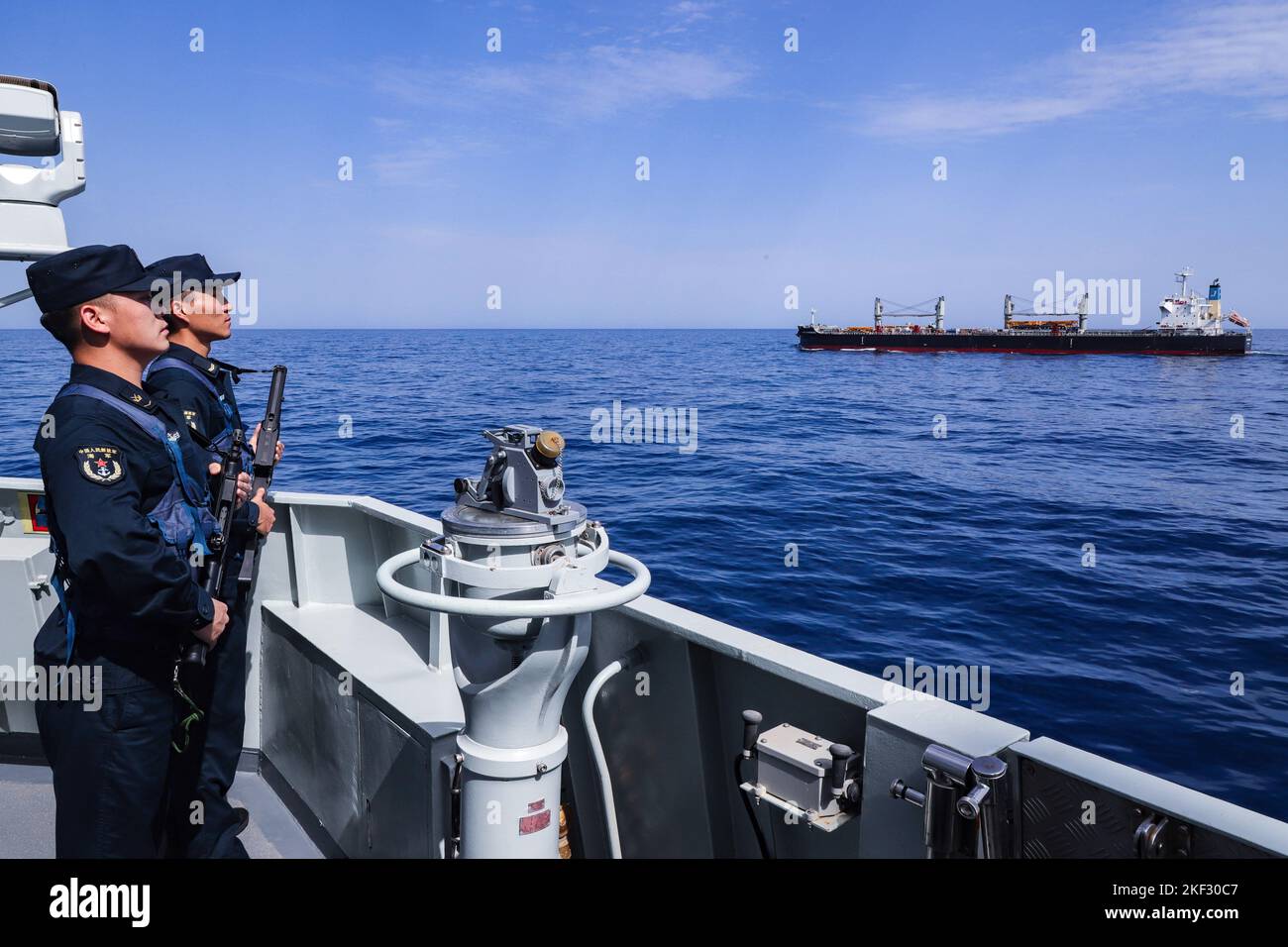 Hangzhou. 5th Aug, 2022. Soldiers of the 41st fleet of the Chinese ...