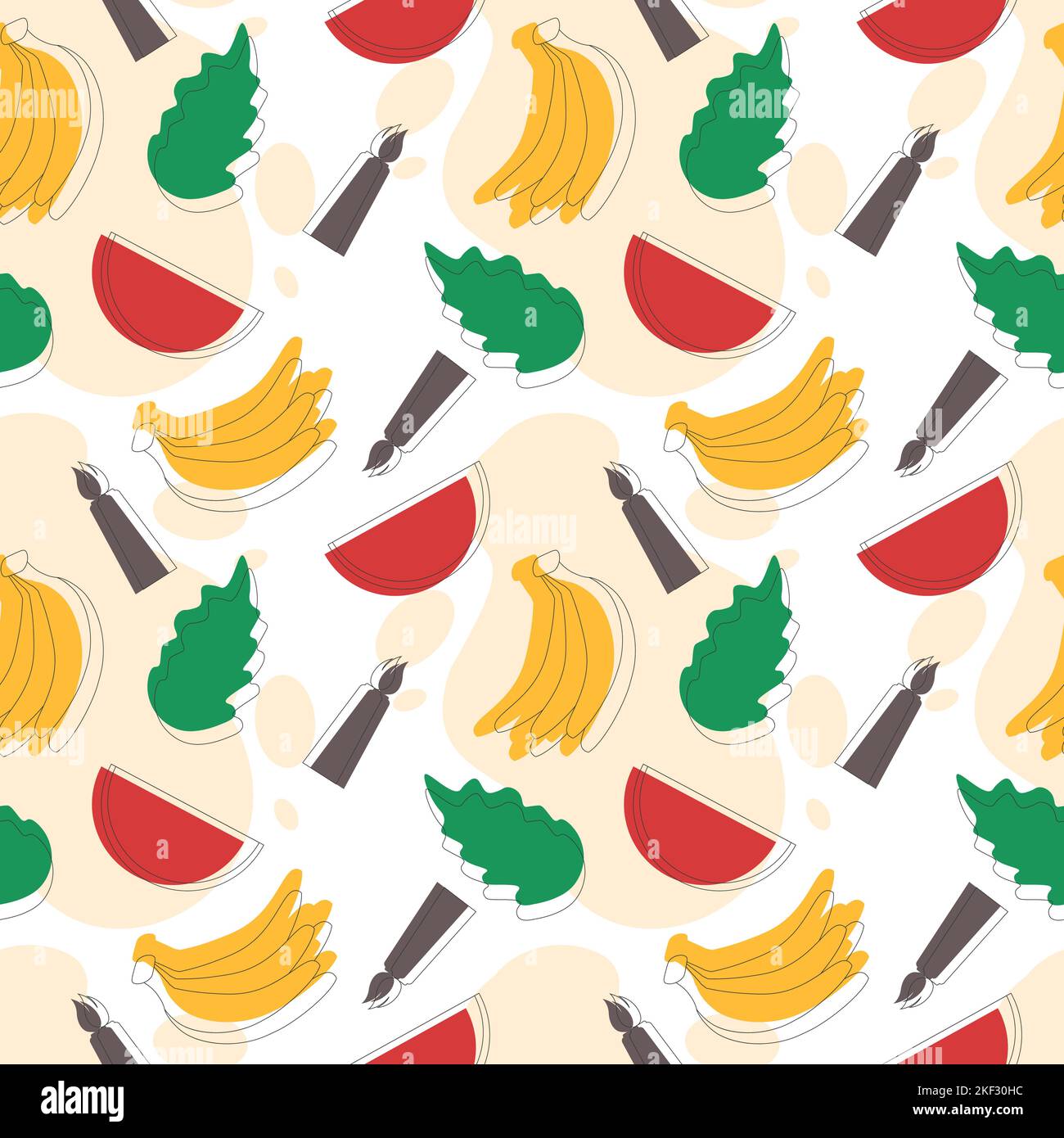 Happy Kwanzaa Holiday African Seamless Pattern Design with Festival ...