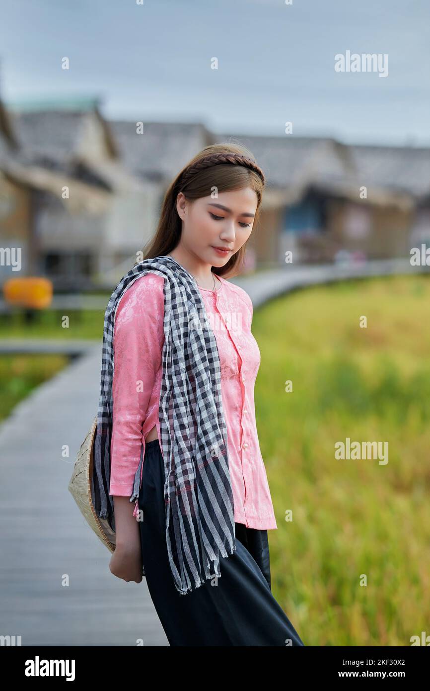 Sa Dec city, Vietnam: portrait of a girl in the Southwest region of ...