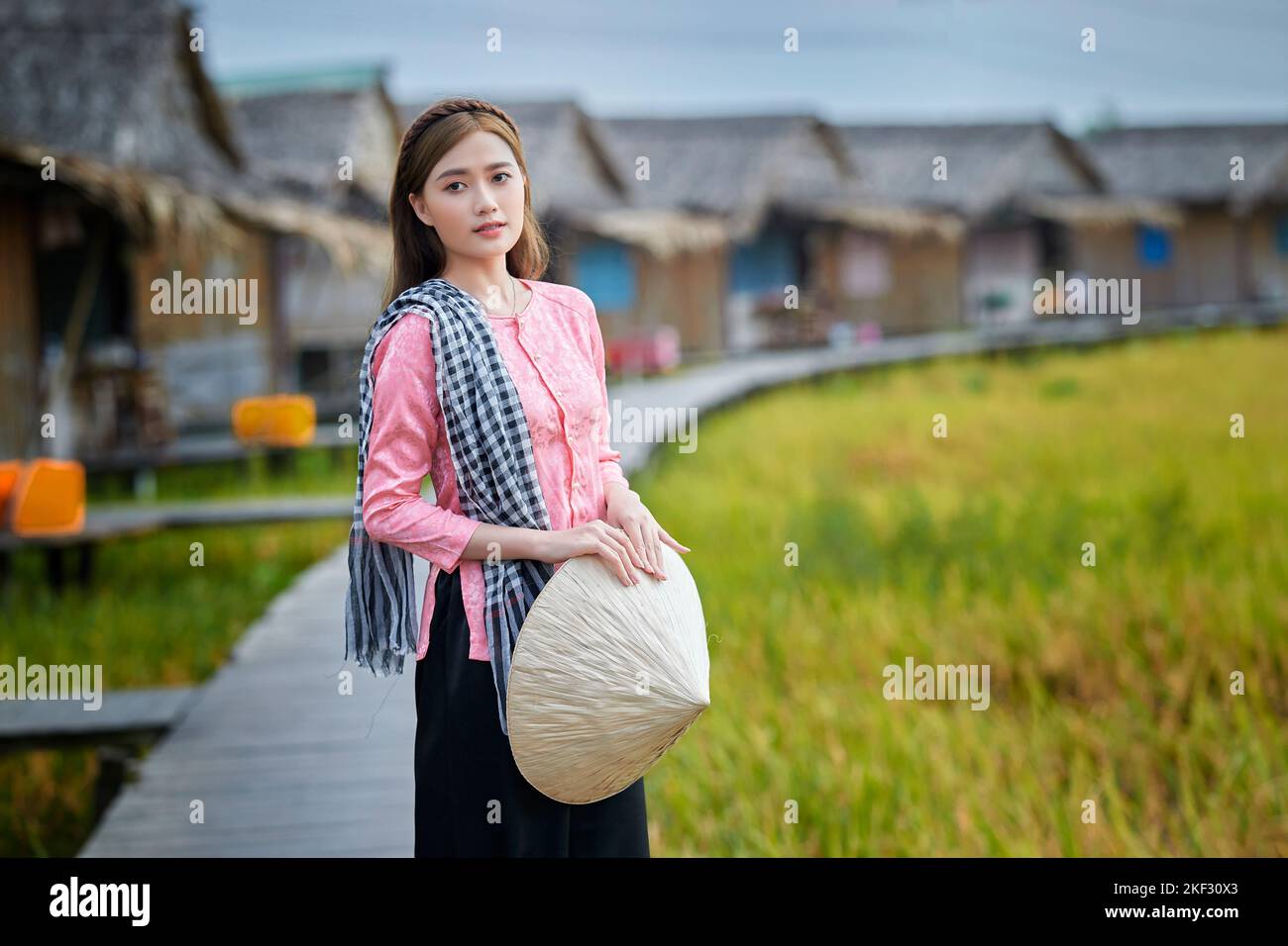 Sa Dec city, Vietnam: portrait of a girl in the Southwest region of ...