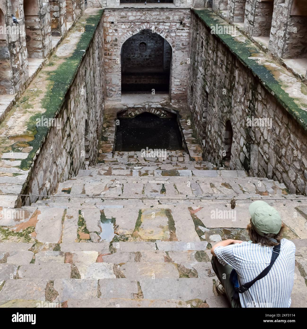 Agrasen Ki Baoli (Step Well) situated in the middle of Connaught placed ...