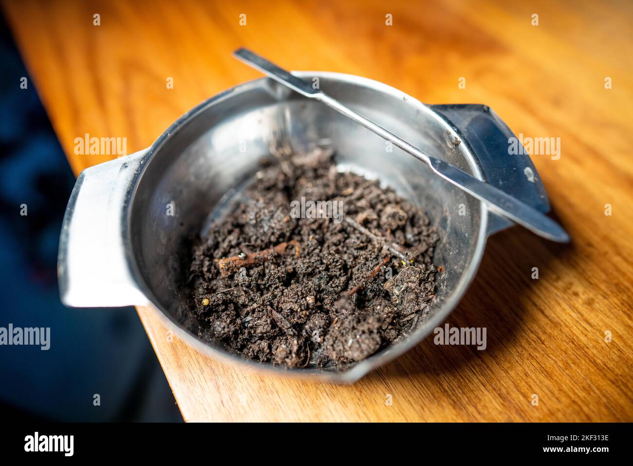 working in a soil lab iwth soil samples testing a soil test in ...