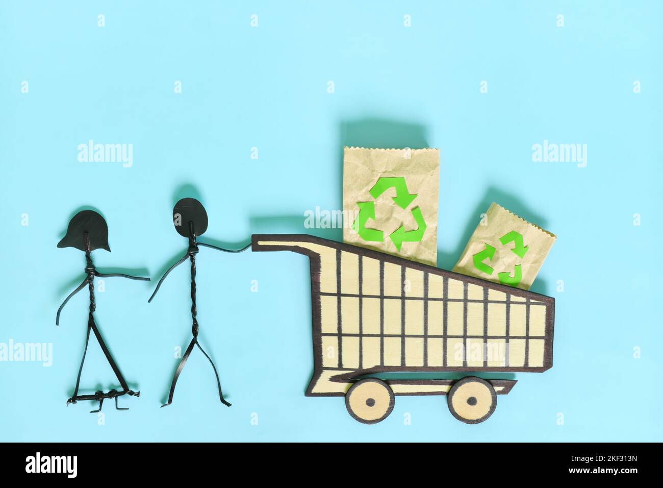 Environment friendly, sustainable and ecological shopping or ...