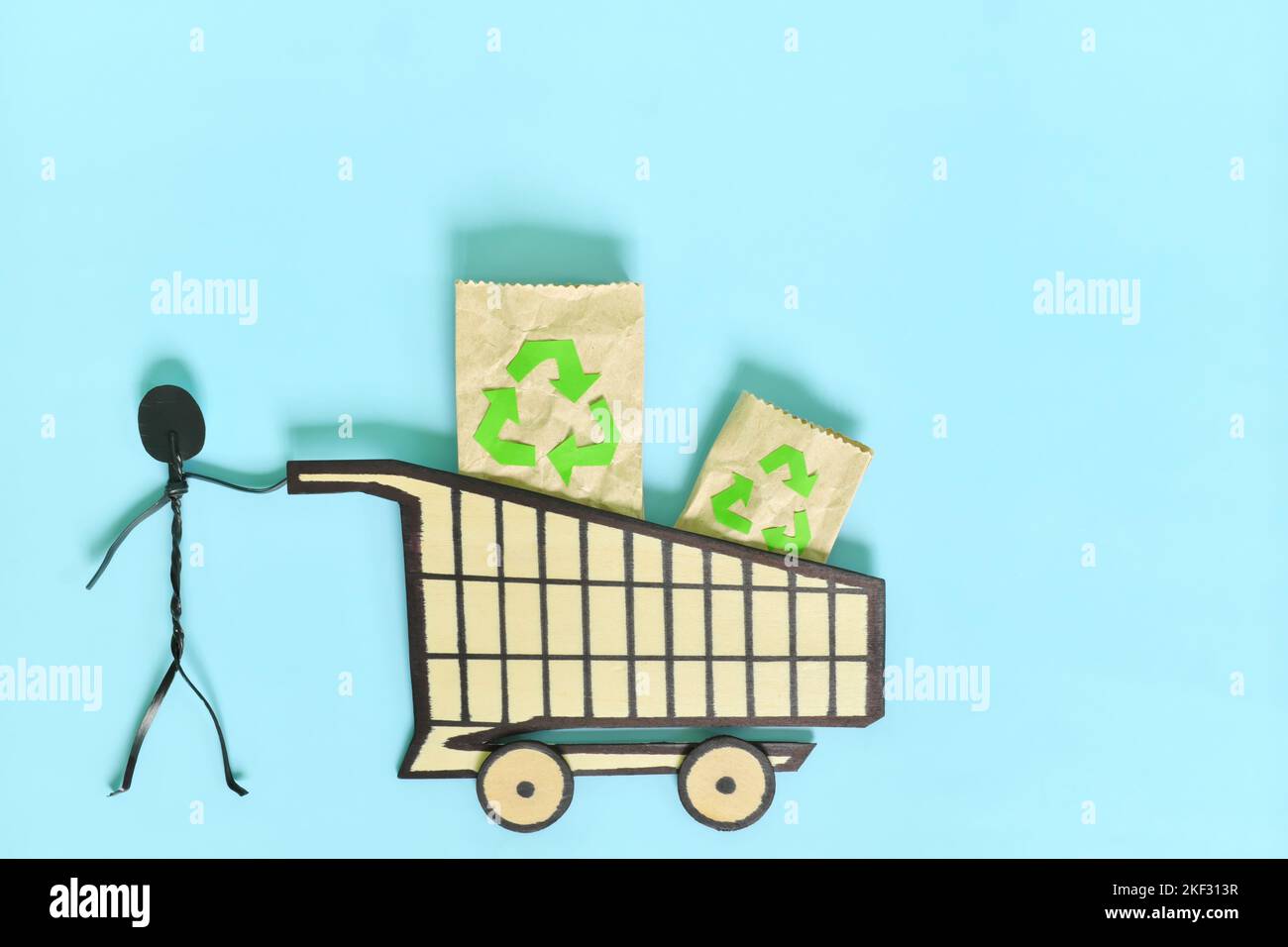 Environment friendly, sustainable and ecological shopping or ...