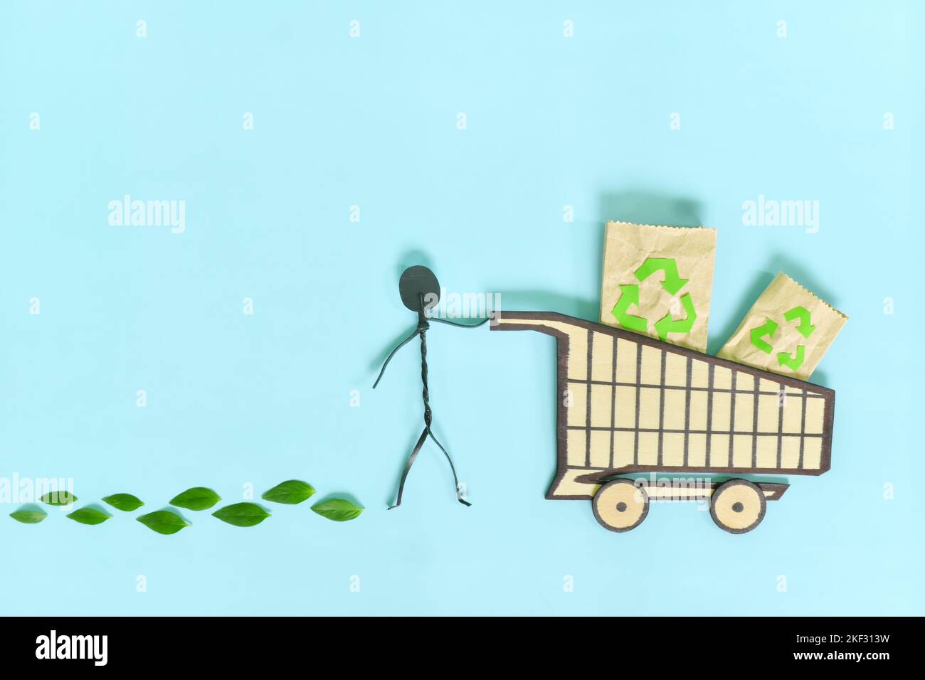 Environment friendly, sustainable, ecological shopping or consumerism ...