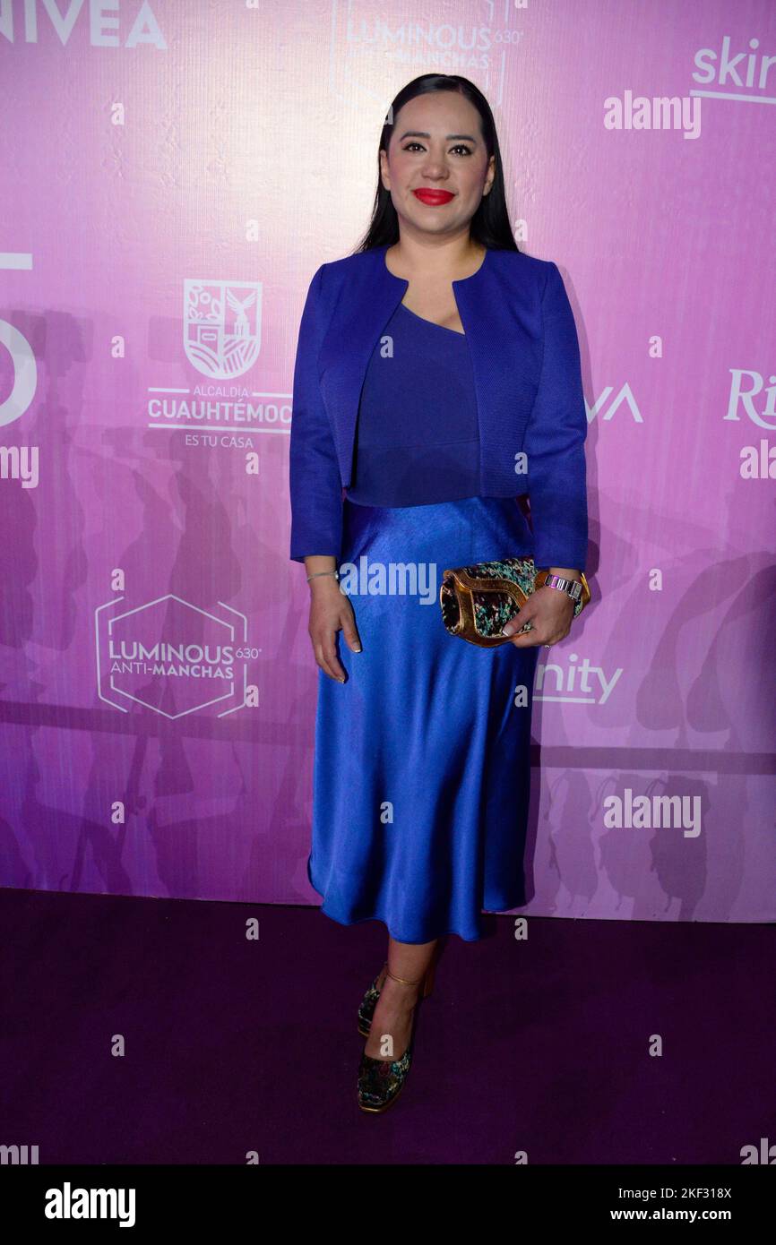 Mexico City, Mexico. 15th Nov, 2022. Mayor Sandra Cuevas attends ...