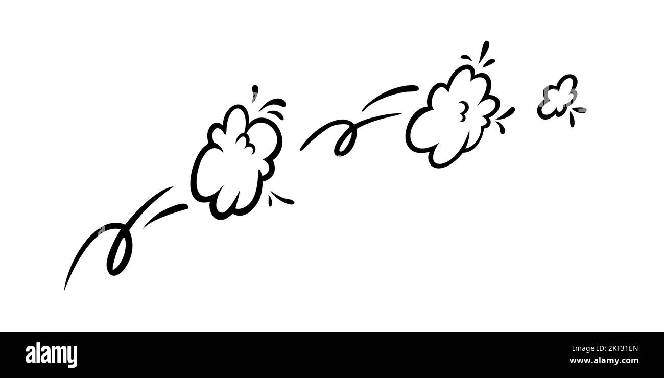 Comic boom effect clouds. Set of explosion bubbles and smoke. Vector ...