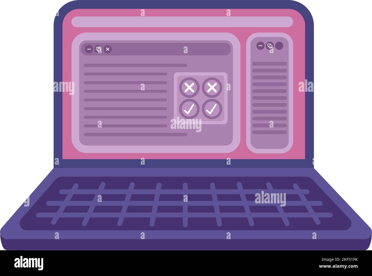 Laptop Web Development Stock Vector Image And Art Alamy