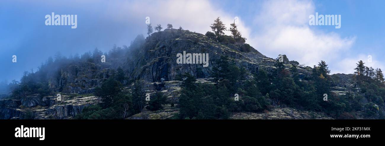 Mount Finlayson in Goldstream Provincial Park near Victoria, British ...