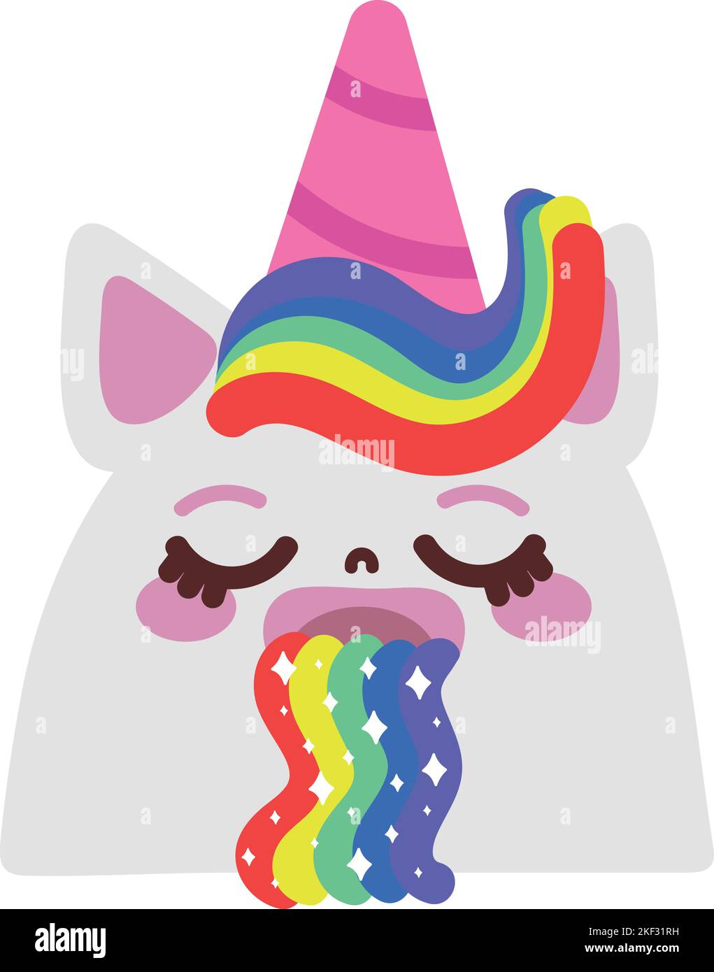kawaii cute unicorn Stock Vector Image & Art - Alamy