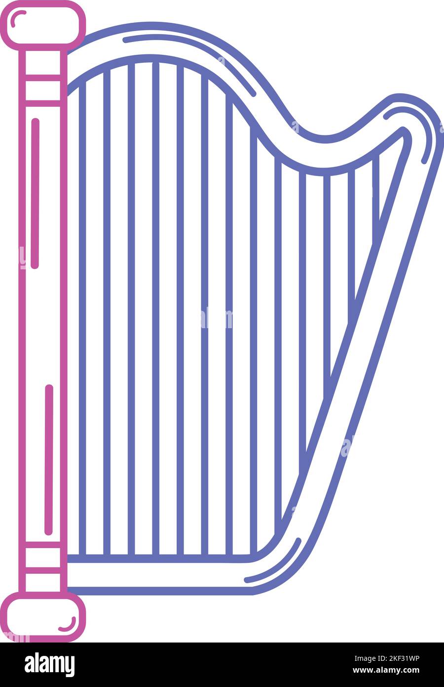 harp music instrument Stock Vector Image & Art - Alamy