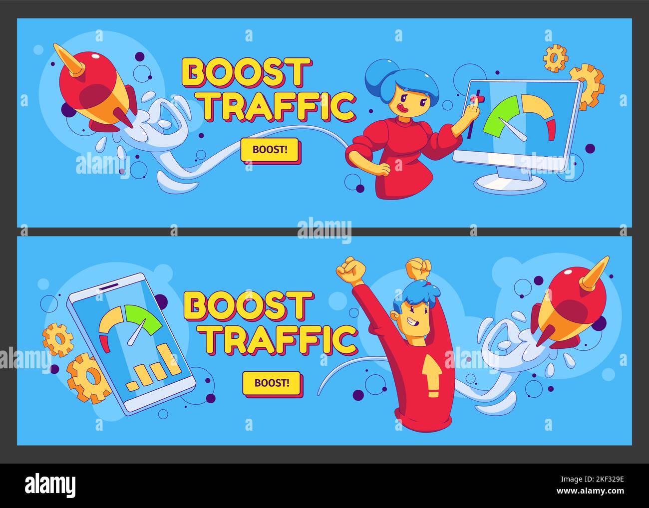 Boost visitors Stock Vector Images - Alamy