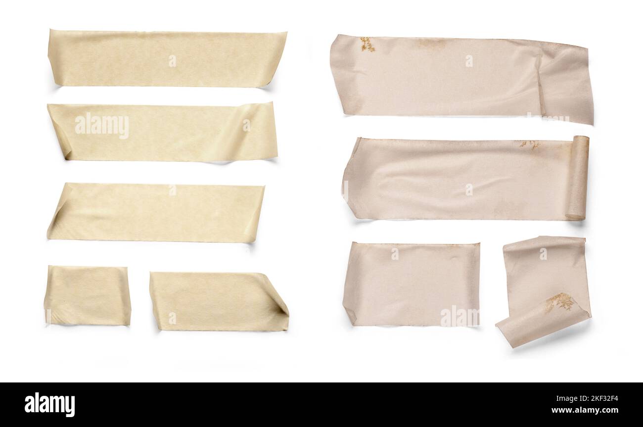 Black adhesive tape set Cut Out Stock Images & Pictures - Alamy