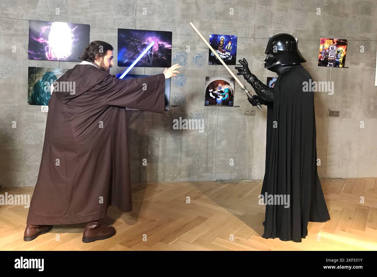 ISTANBUL, TURKEY - MAY 25: Star Wars fans show their swords at the ...