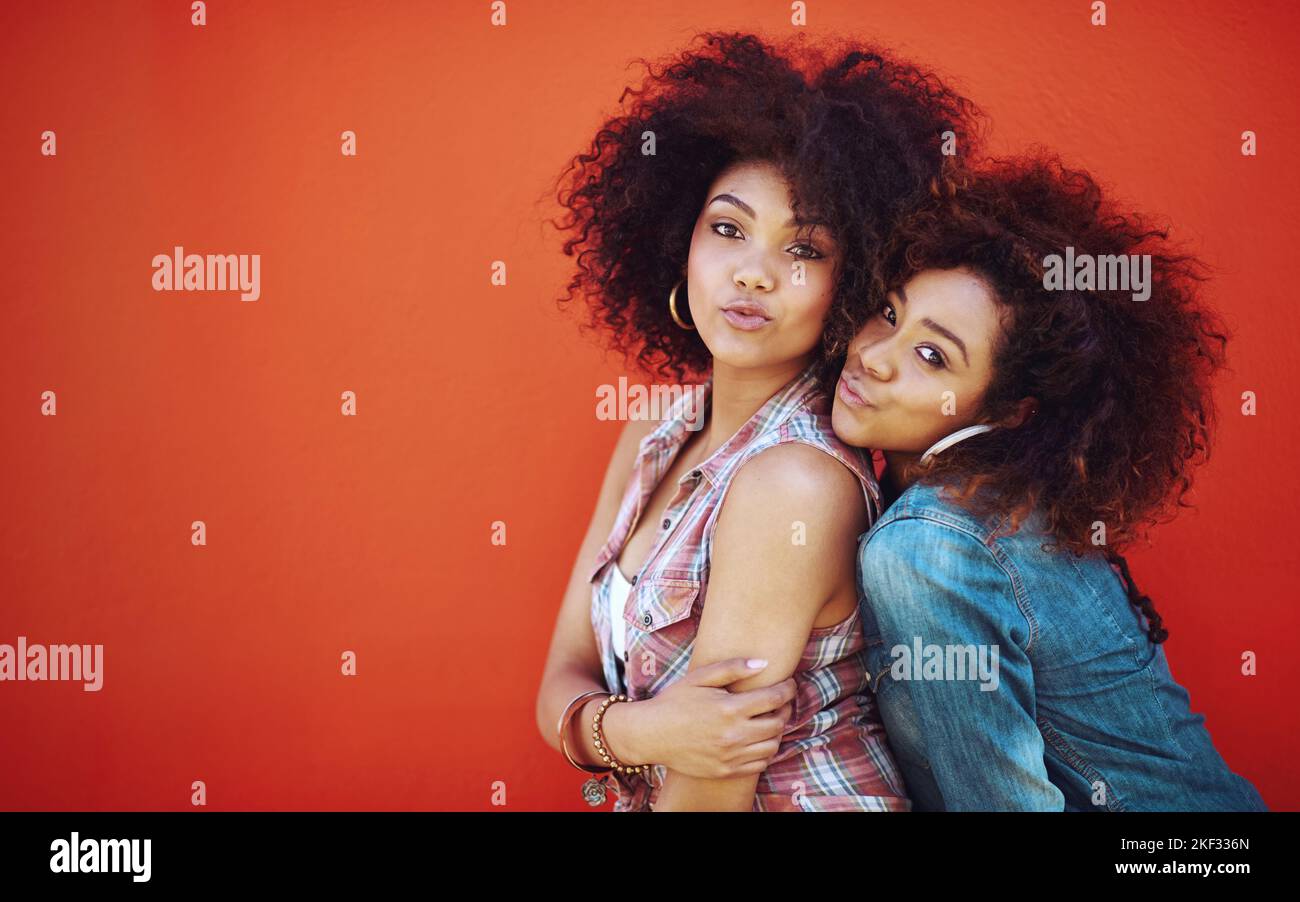 Nothing like having a bestie to share your life with. two young friends ...