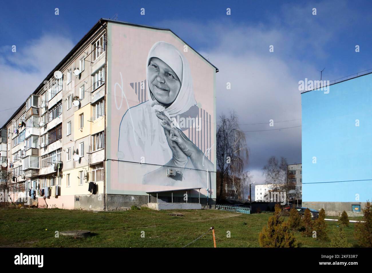 Non Exclusive: IVANKIV, UKRAINE - NOVEMBER 14, 2022 - The mural created ...