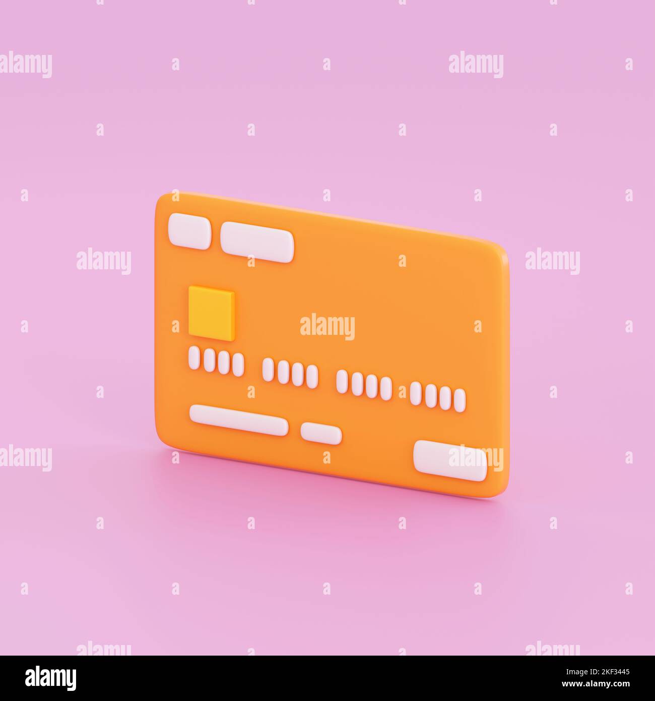 3d bank orange credit card. Online payment, mobile banking, transaction ...