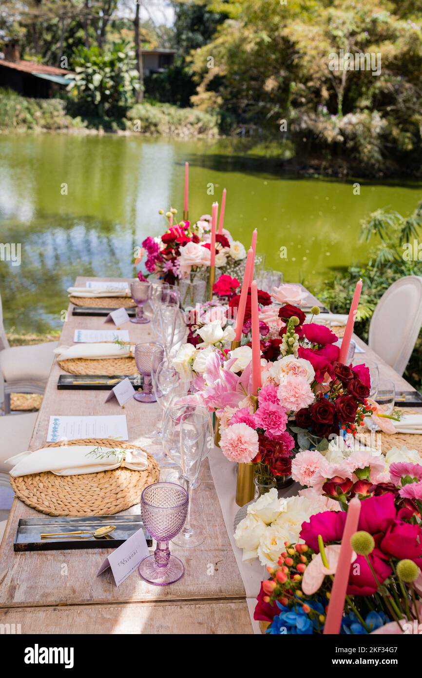 Kenyan Weddings Beautiful Decorations Flowery Setup Design Display ...