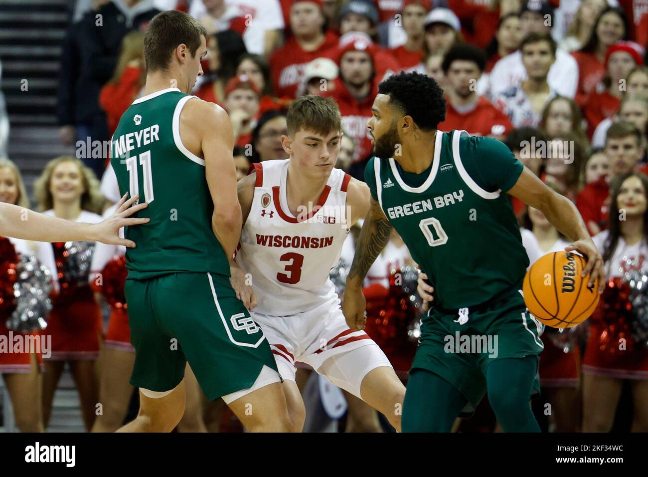 Madison, WI, USA. 15th Nov, 2022. Green Bay Phoenix forward Cade Meyer ...