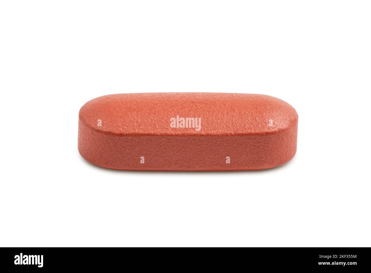 Medical pill isolated on white background. Medicine concept. Close up ...