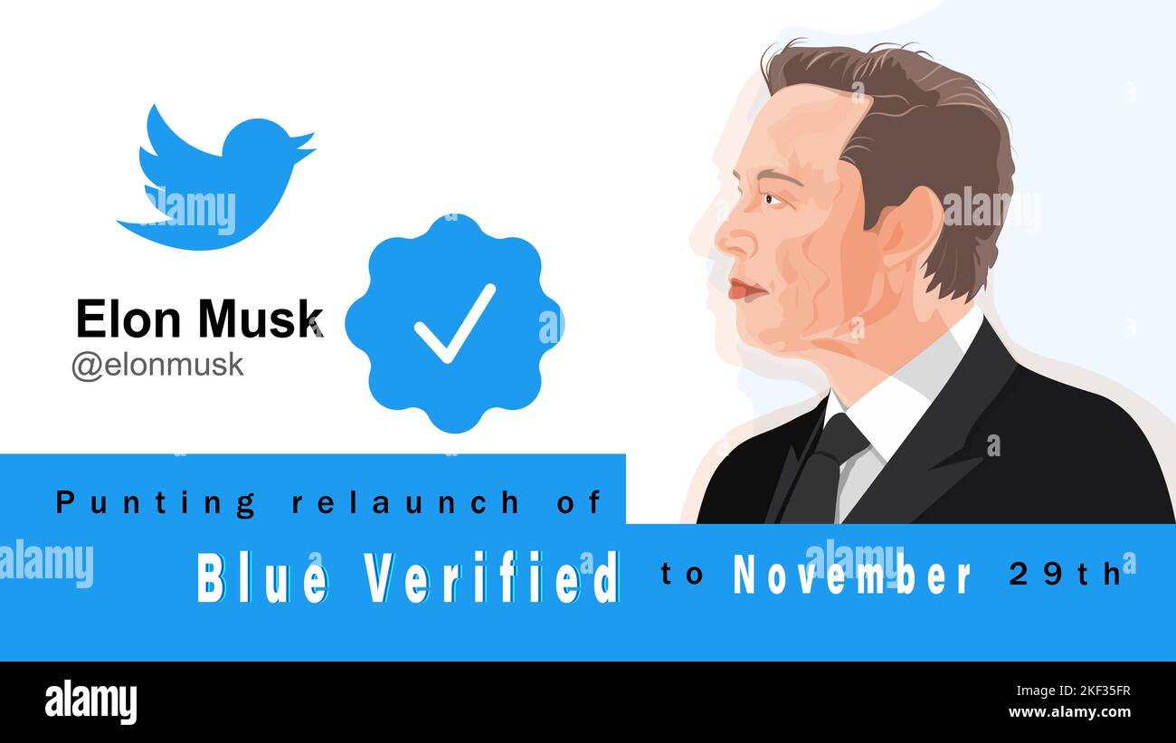 Illustration of Elon Musk's tweet. November 16, 2022, Elon Musk posted ...
