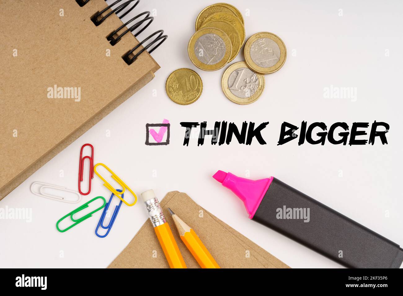 Business and finance concept. On a white background notepads, paper ...