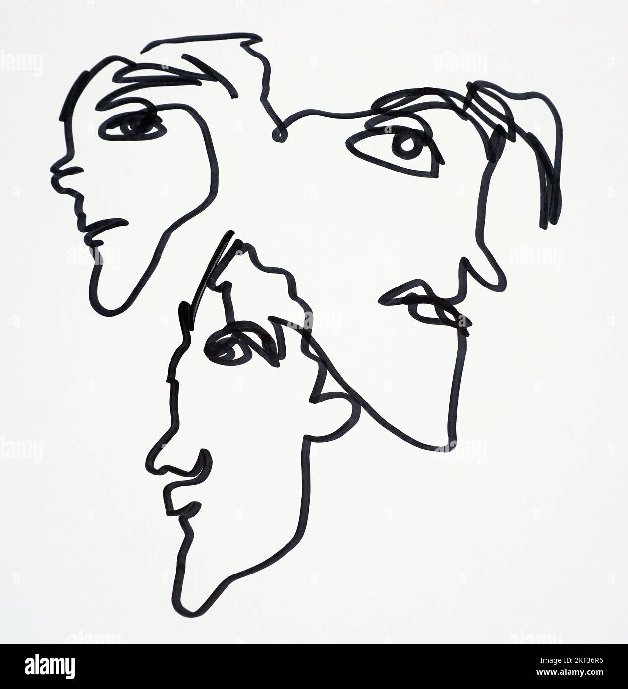 Contour face hi-res stock photography and images - Alamy